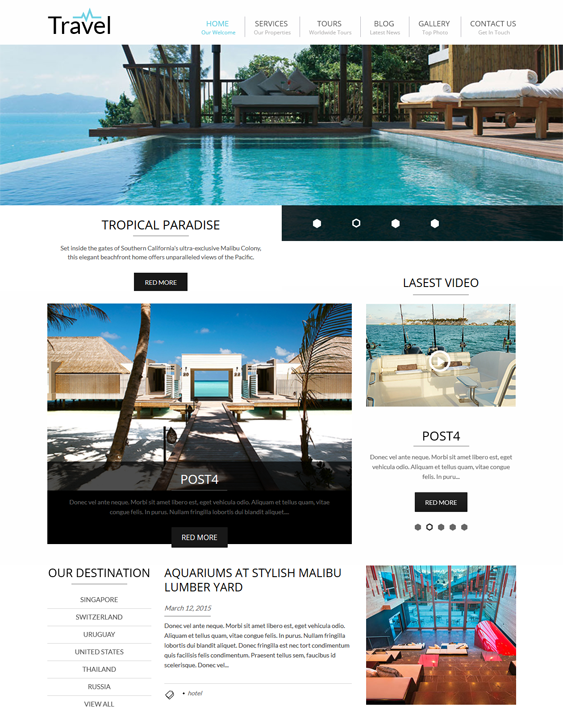 Travel And Tourism WordPress Themes | Site Bloom