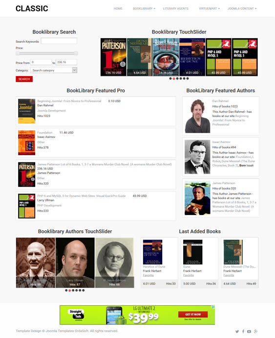Joomla Templates For Books, Writers, And Publishing Companies | Site Bloom