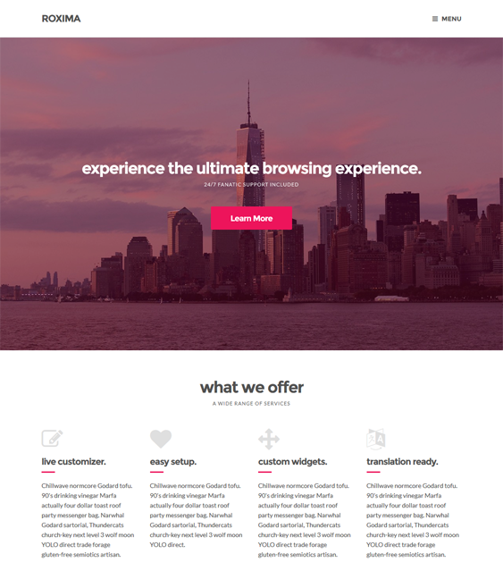 Parallax WordPress Themes | Site Bloom