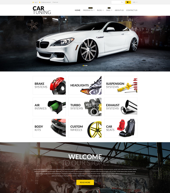 Shopify Themes For Car, Automotive, And Vehicle Ecommerce Websites ...