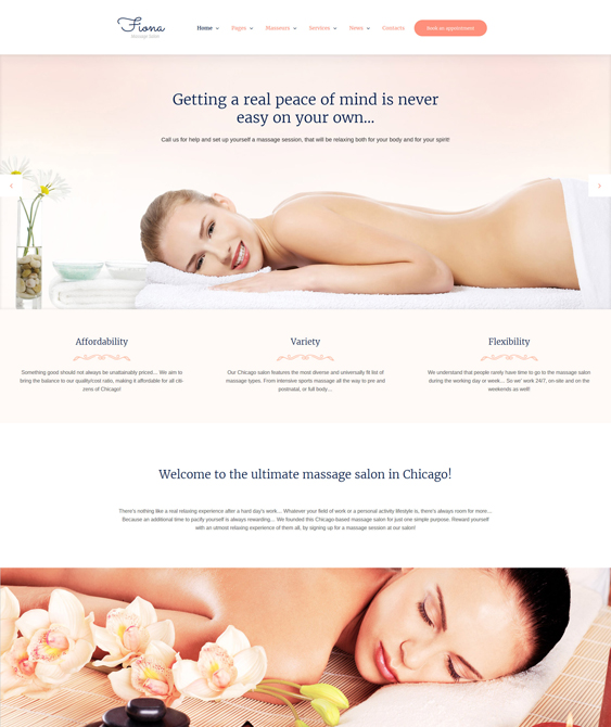 WordPress Themes For Massage Therapists And Masseurs | Site Bloom