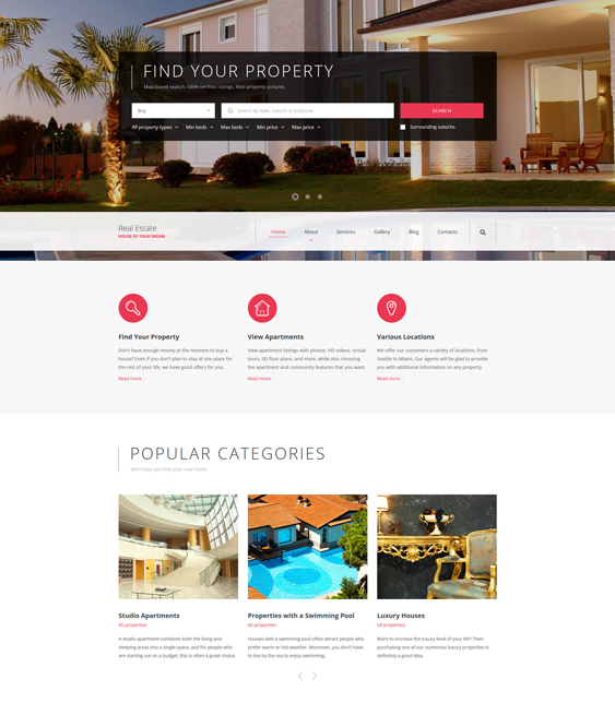 Responsive Real Estate Bootstrap Website Templates | Site Bloom