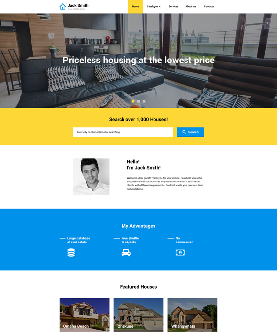 Responsive Real Estate Bootstrap Website Templates | Site Bloom