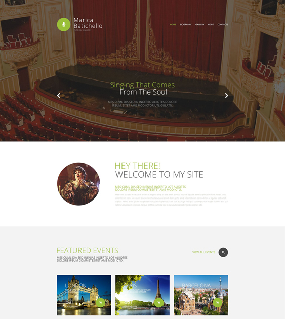 Bootstrap Music Website Templates for Musicians, DJs, Singers, And ...