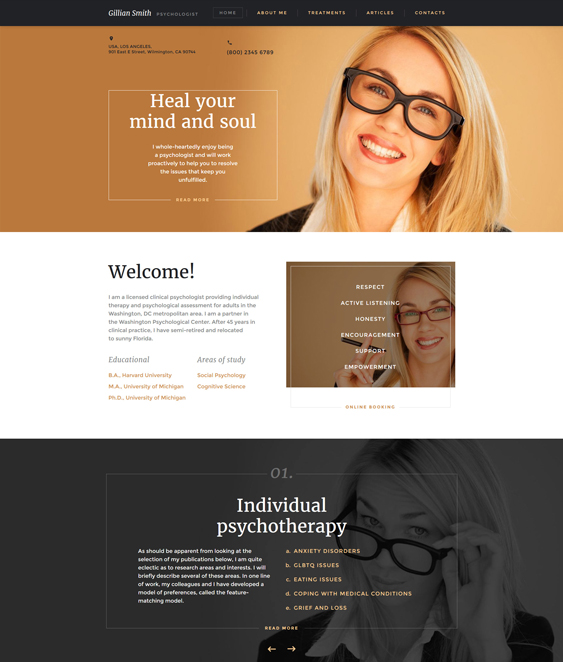 Bootstrap Website Templates For Counselors, Psychologists, And Mental ...