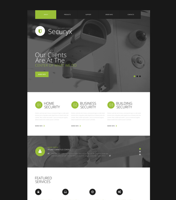 Bootstrap Website Templates For Security Consultants And Firms | Site Bloom