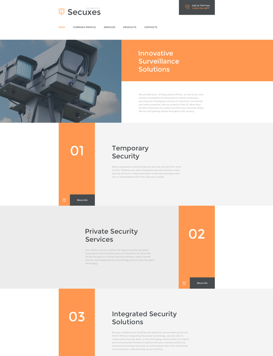 Bootstrap Website Templates For Security Consultants And Firms | Site Bloom