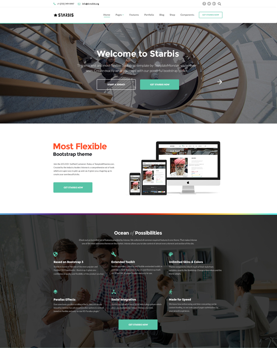 Financial Bootstrap Website Templates For Finance Sites | Site Bloom