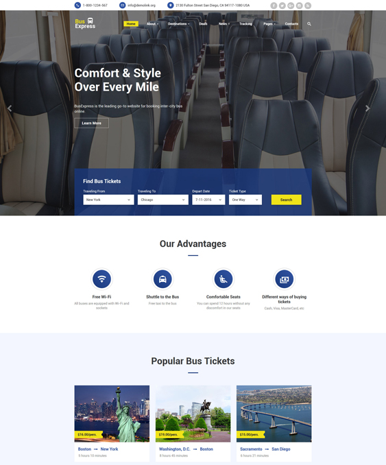 Shipping, Transportation, And Logistics Bootstrap Website Templates ...