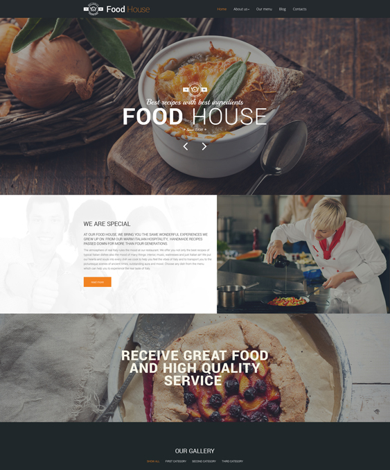 Drupal Themes For Bakeries And Restaurants | Site Bloom