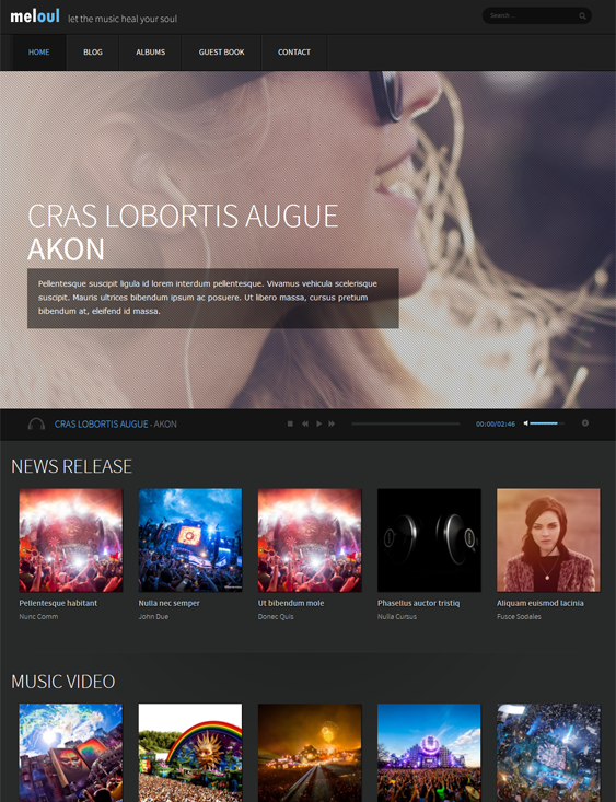 Music Joomla Templates | Site Bloom