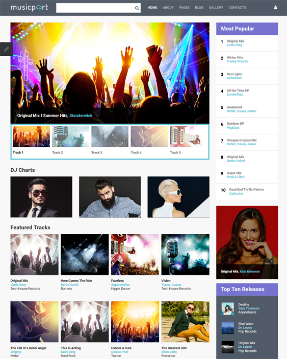 Music Joomla Templates | Site Bloom